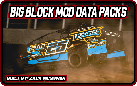Big Block Data Packs – RYCO Performance / iRacing Setup Shop