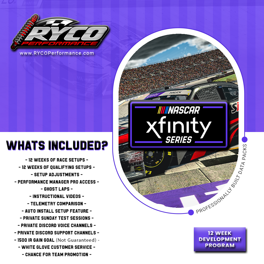 eNASCAR Season Passes – RYCO Performance / iRacing Setup Shop