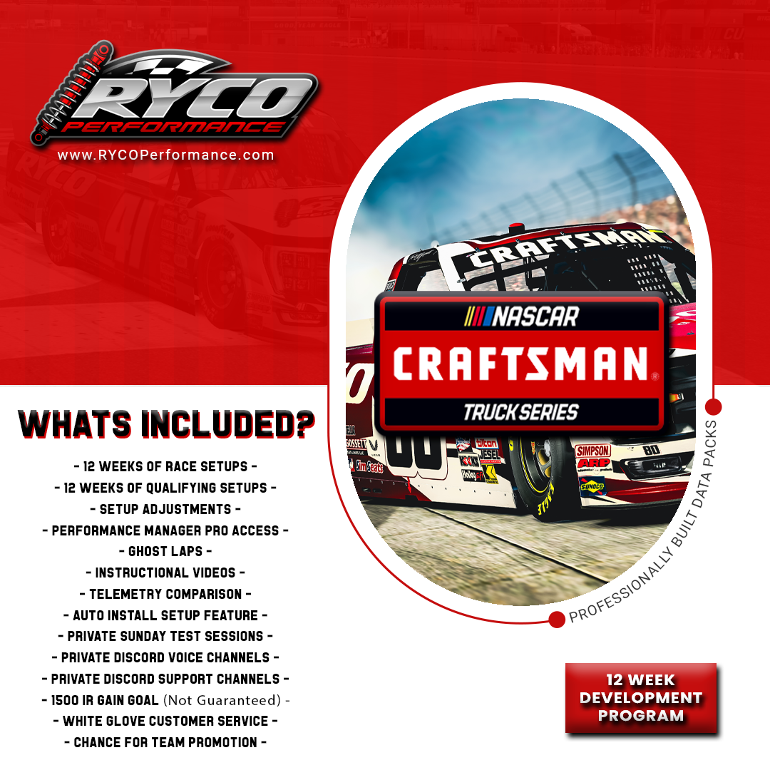 eNASCAR Season Passes – RYCO Performance / iRacing Setup Shop
