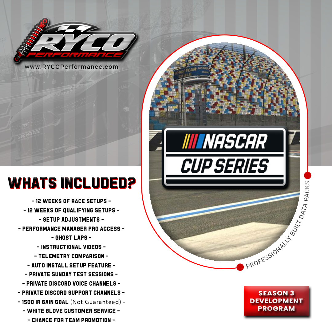eNASCAR Season Passes – RYCO Performance / iRacing Setup Shop