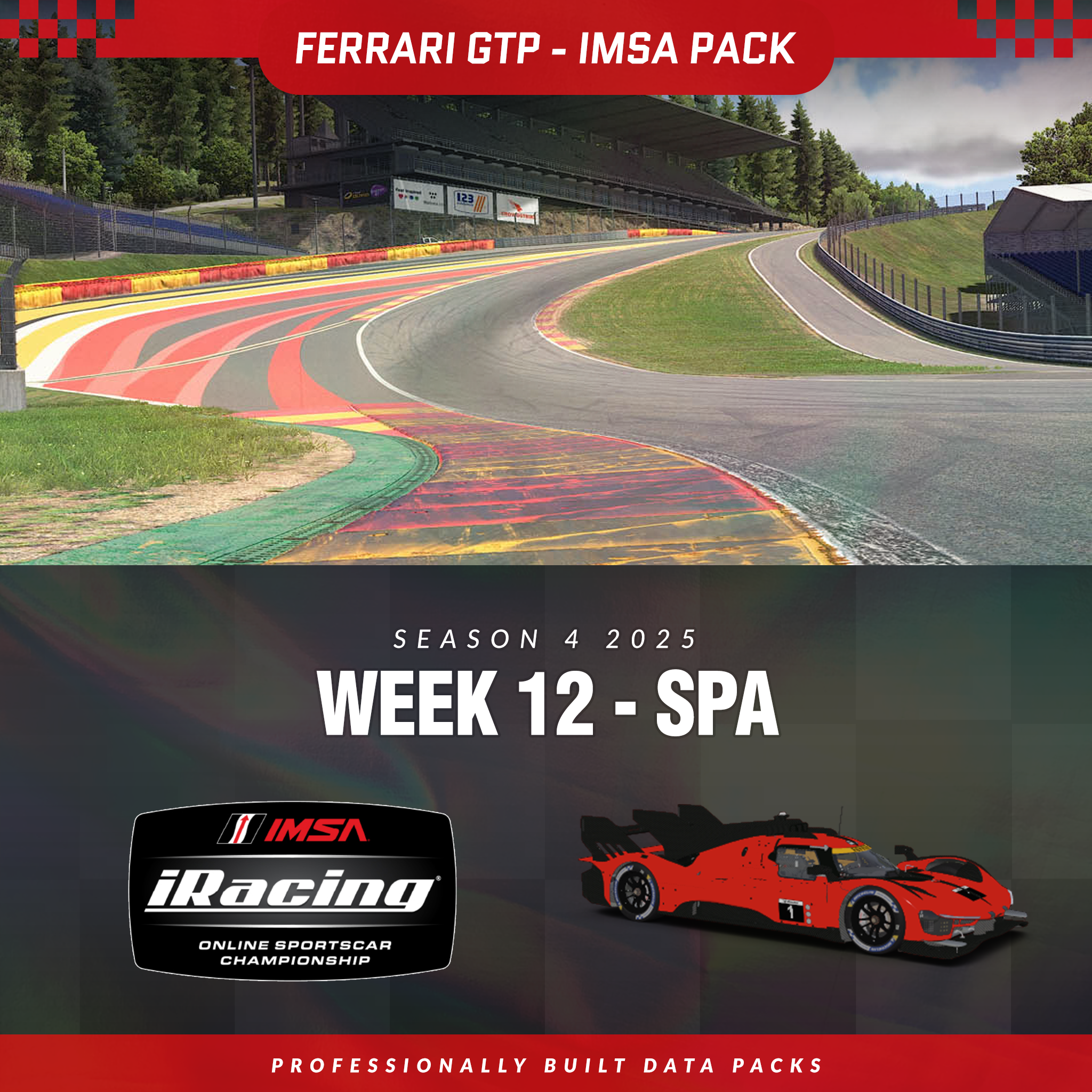 25S4 - Ferrari 499P GTP - W12 - SPA – RYCO Performance / iRacing Setup Shop